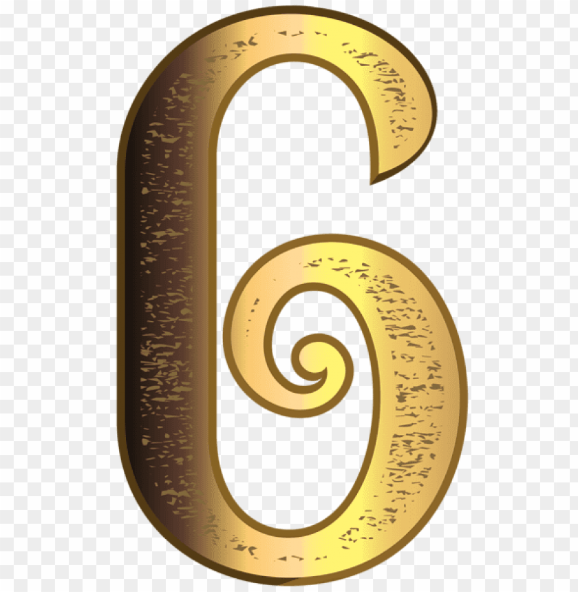 Free download | HD PNG old gold number six clipart png photo - 51967 ...