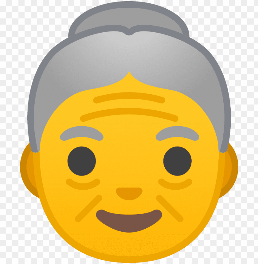 Free download | HD PNG old woman emoji people icon PNG transparent with ...