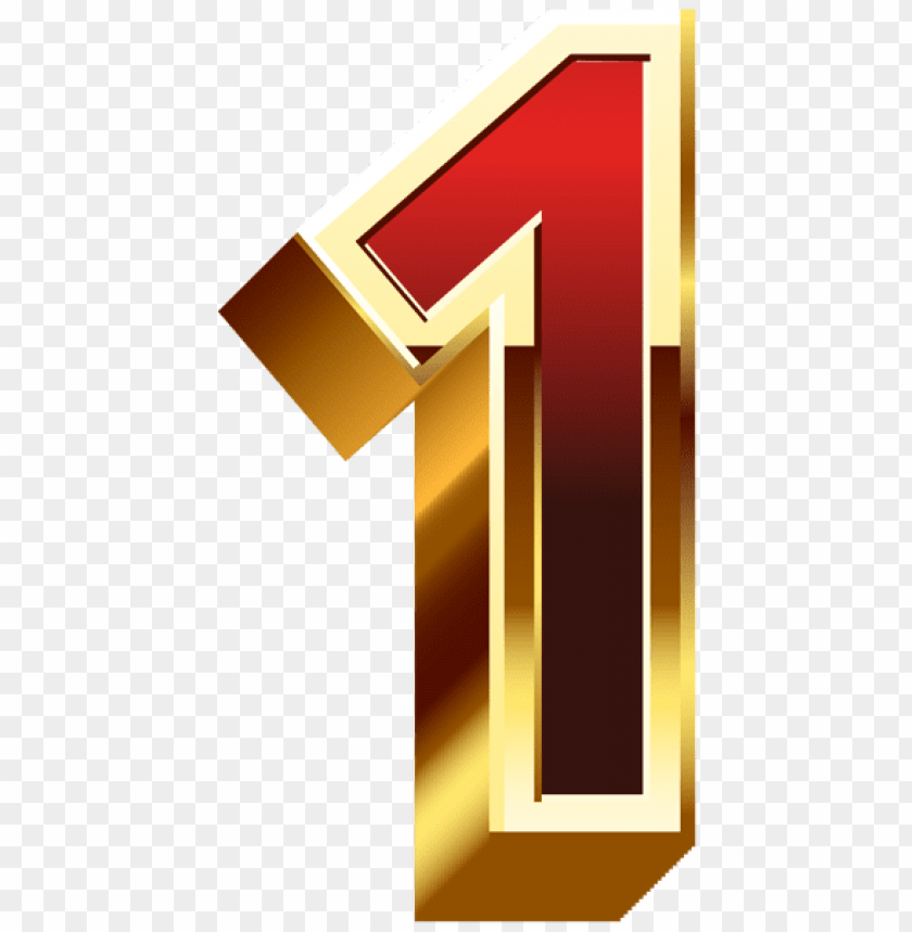 Free download | HD PNG one gold red number png clipart png photo ...