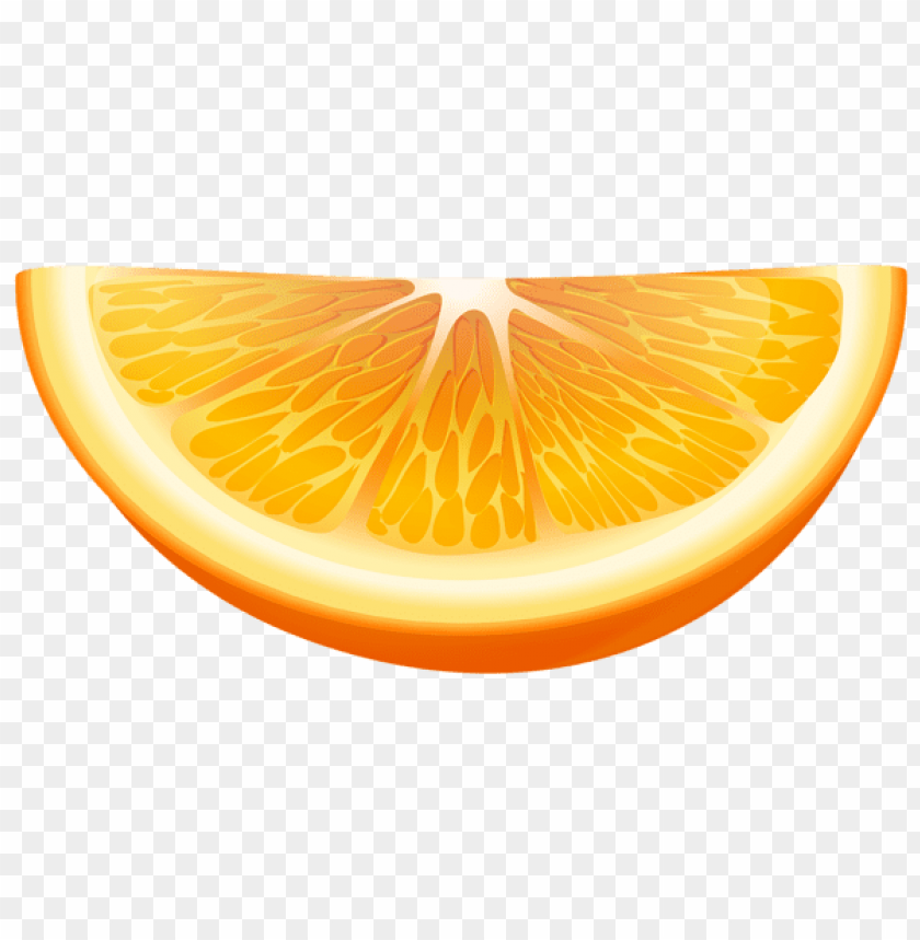 Free download | HD PNG single orange wedge with glossy finish | TOPpng