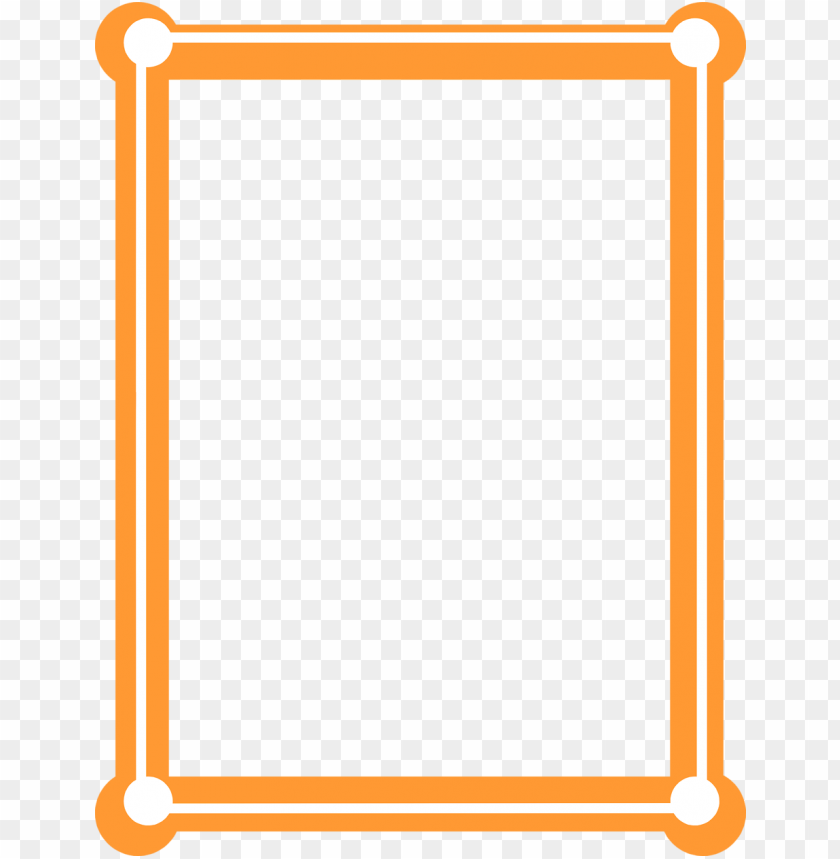 orange border frame png - Free PNG Images | TOPpng