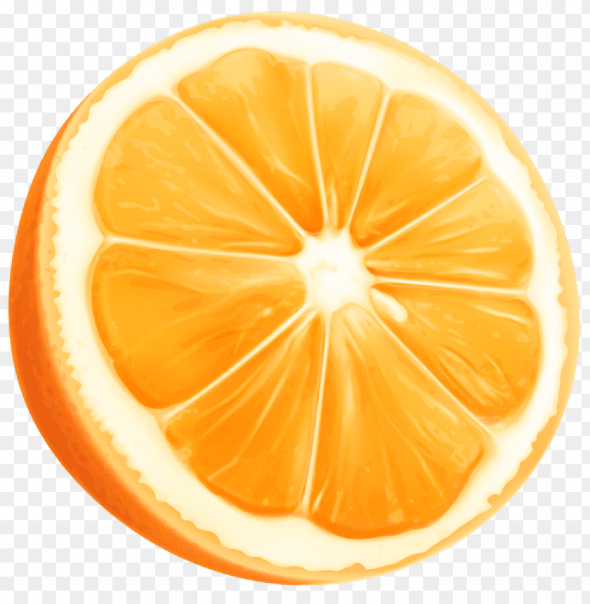Free download | HD PNG round orange half with juicy texture | TOPpng