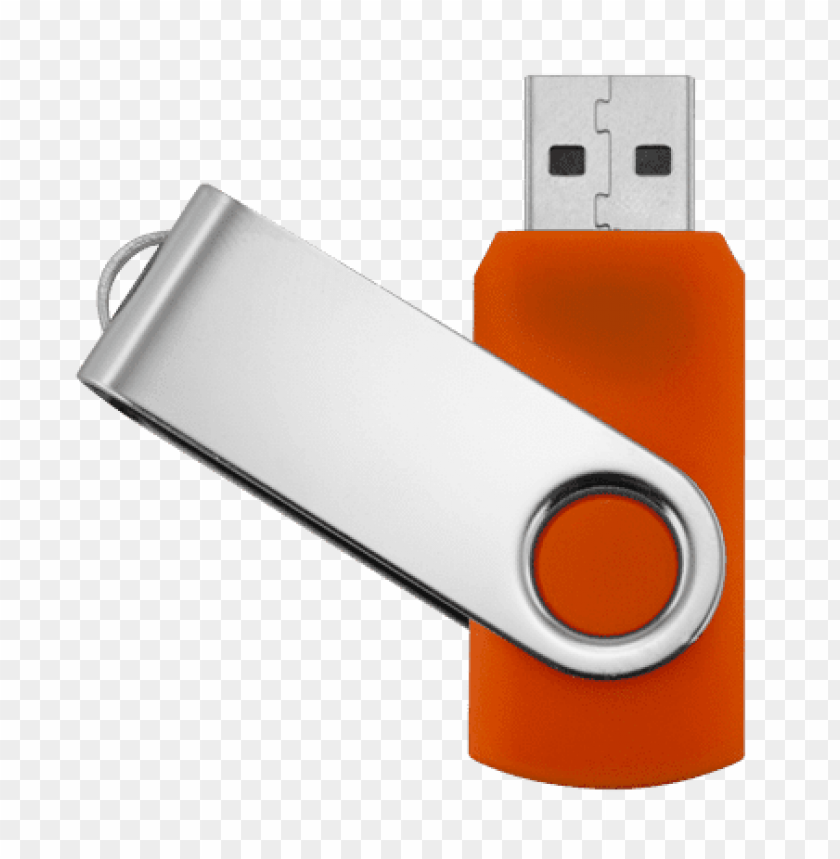Free download | HD PNG orange swivel usb stick | TOPpng