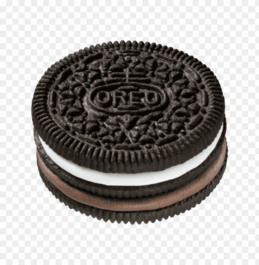 Free download | HD PNG oreo cookie with white and chocolate filling png ...