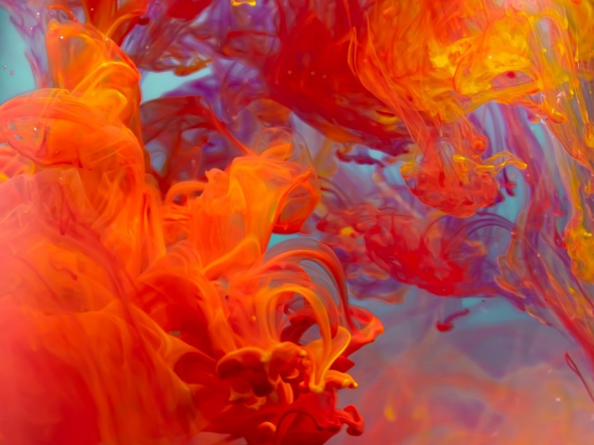 Free download | HD PNG paint liquid clots red orange 4k wallpaper | TOPpng