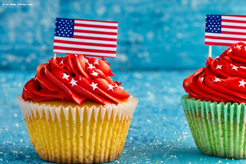 Free download | HD PNG patriotic cupcake clipart for 4th of july events ...