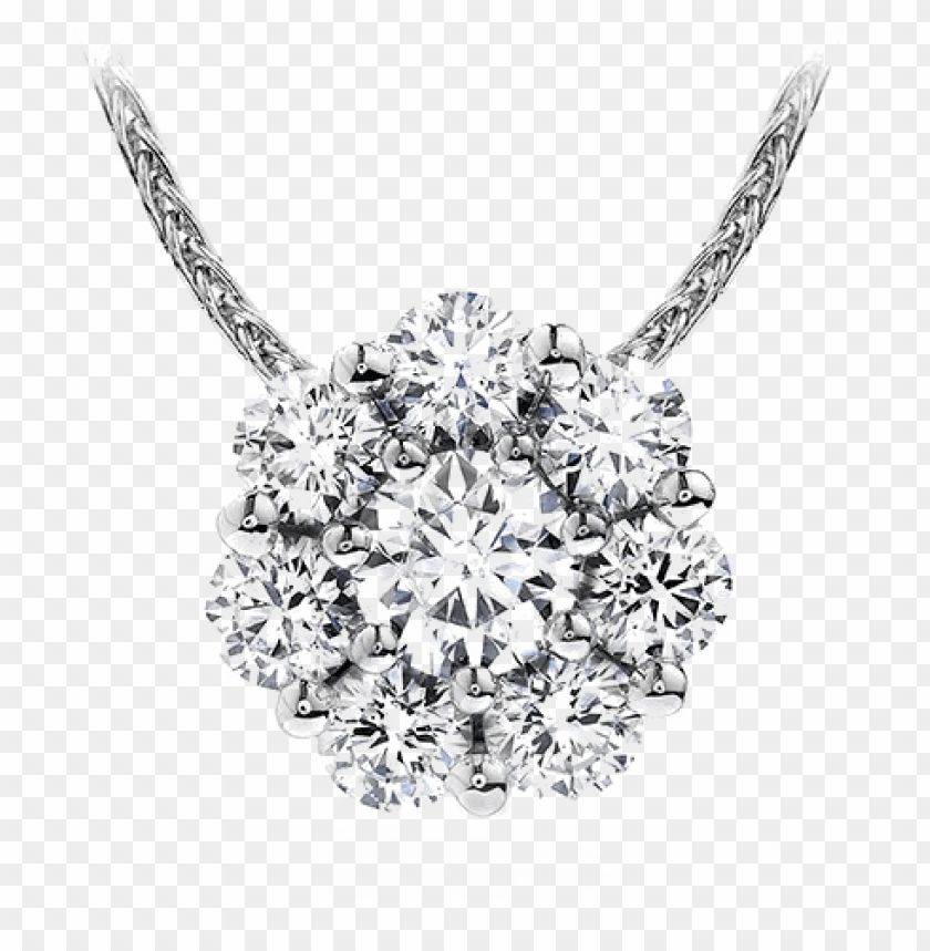 Free download | HD PNG silver necklace with large circular diamond ...