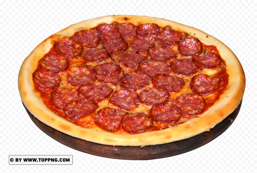 Free download | HD PNG pepperoni pizza on wooden plate png - Image ID ...