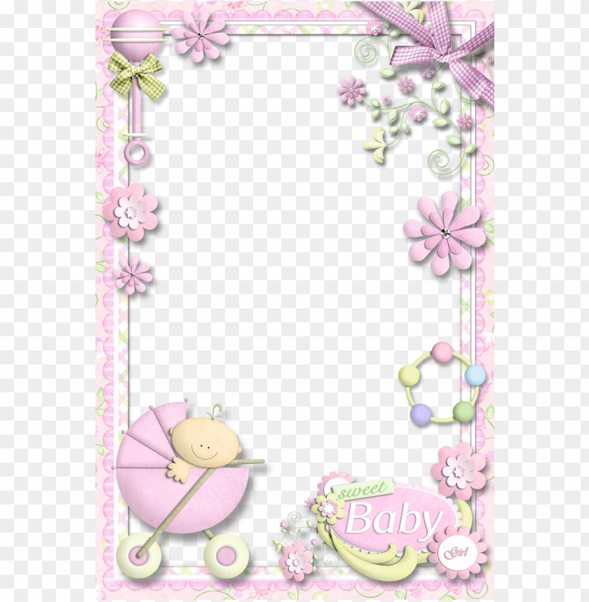 Free download | HD PNG photo frame for baby girl background best stock ...