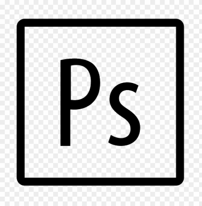 Free download | HD PNG photoshop black outline logo png | TOPpng