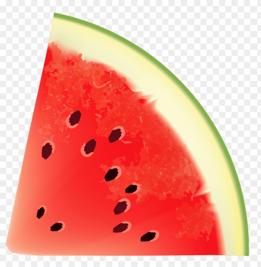 Free download | HD PNG half watermelon slice with green rind | TOPpng