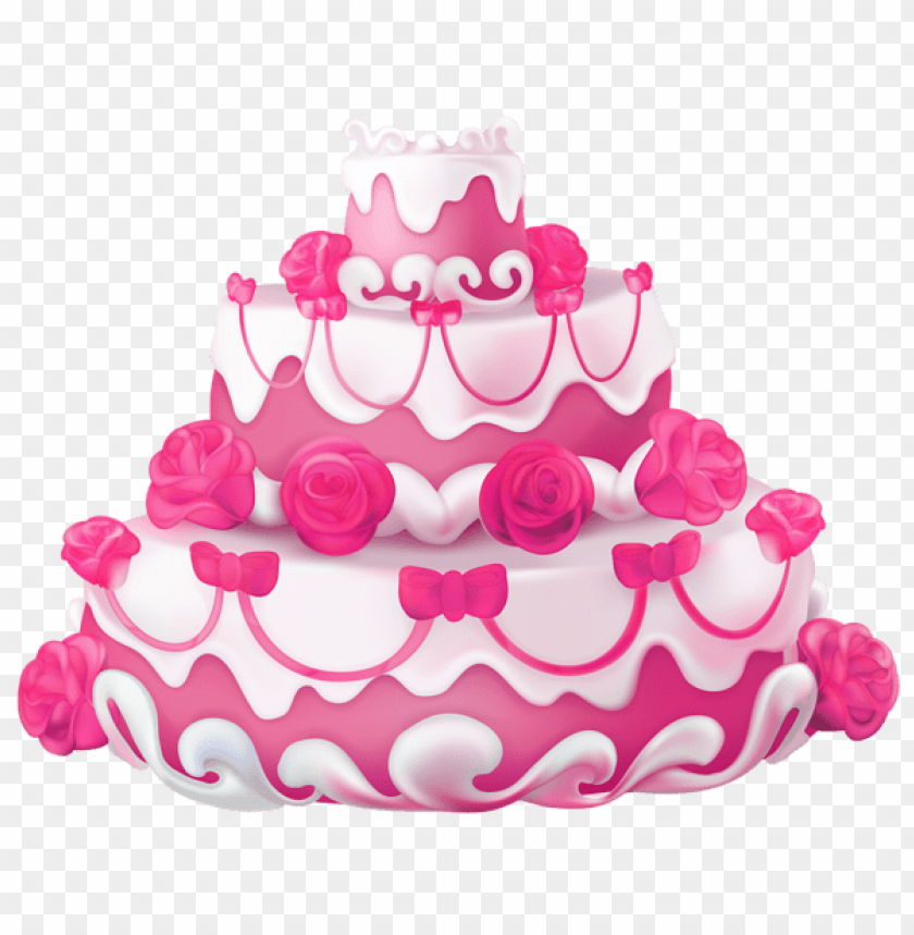 Free download | HD PNG pink cake with roses transparent PNG images with ...
