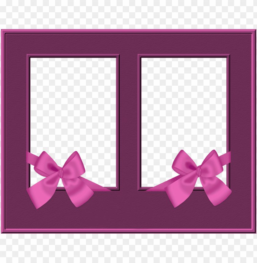 Free download | HD PNG pink duble png frame with bow background best ...