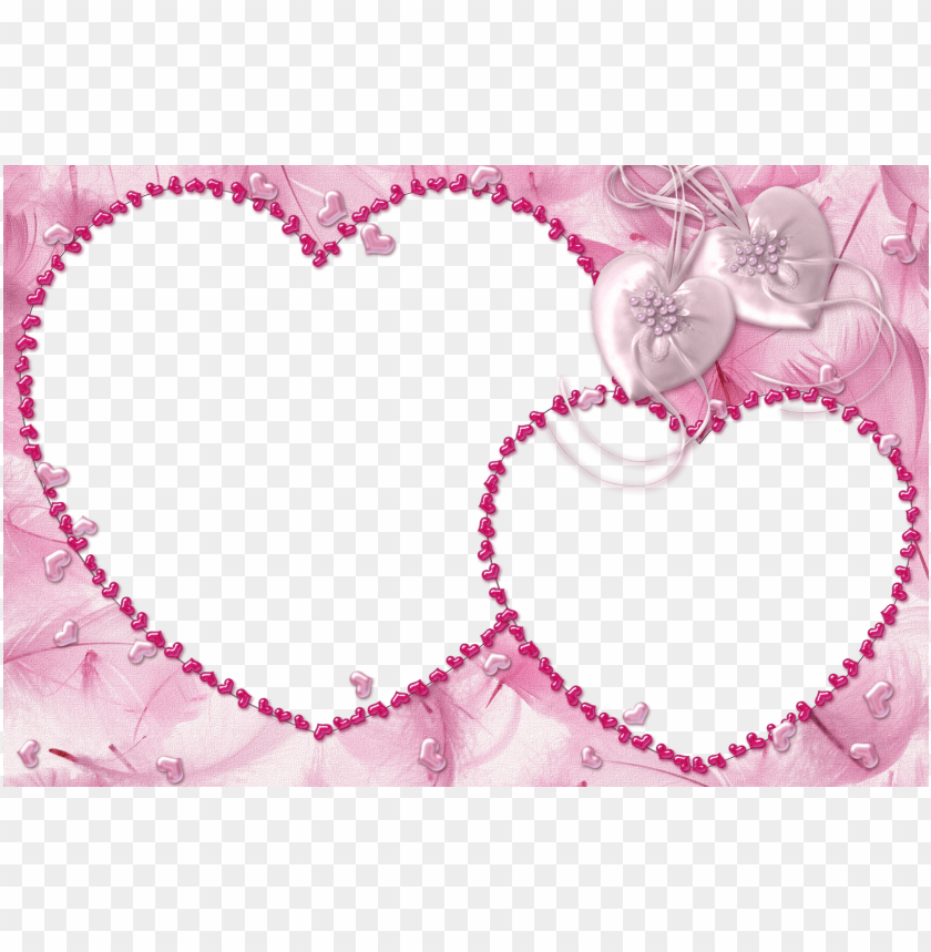 Free download | HD PNG pink heart transparent frame background best ...