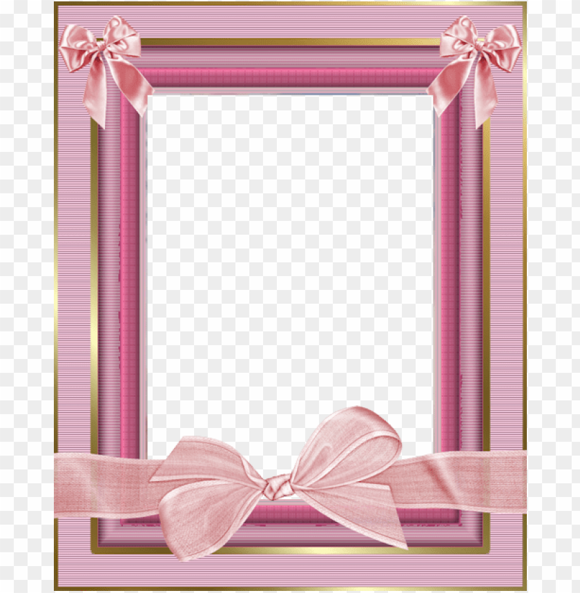 Free download | HD PNG pink transparent frame with pink bow background ...