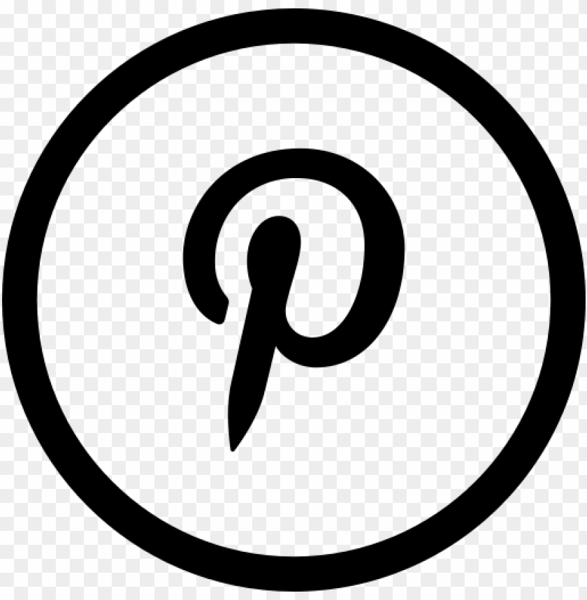 Free download | HD PNG pinterest circular outline logo png | TOPpng