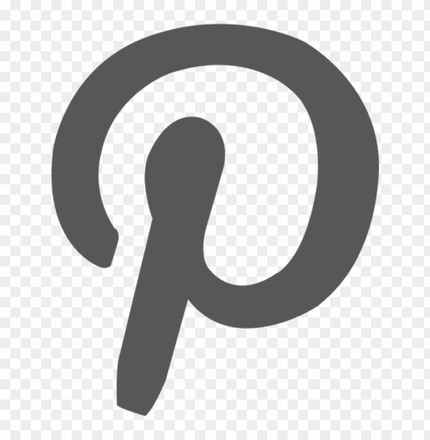 Free download | HD PNG pinterest grey modern logo png | TOPpng