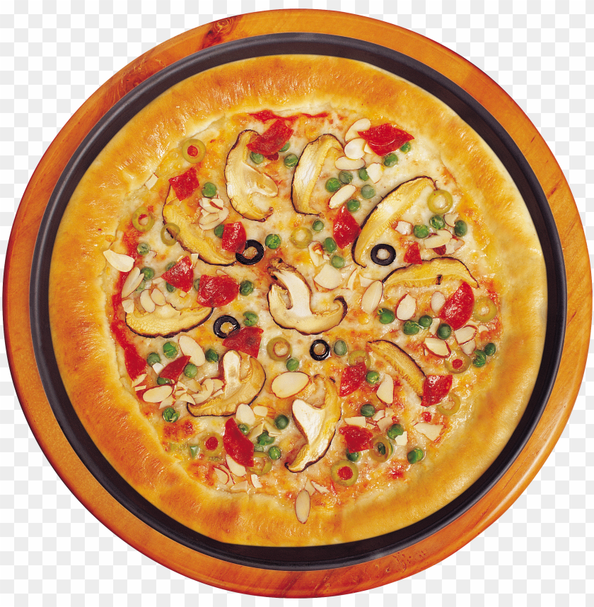 Free download | HD PNG whole margherita pizza on wooden plate PNG ...