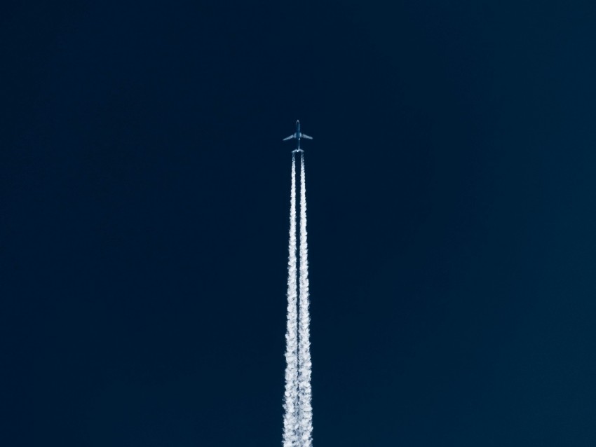 Free download | HD PNG plane flying trail sky takeoff 4k wallpaper | TOPpng