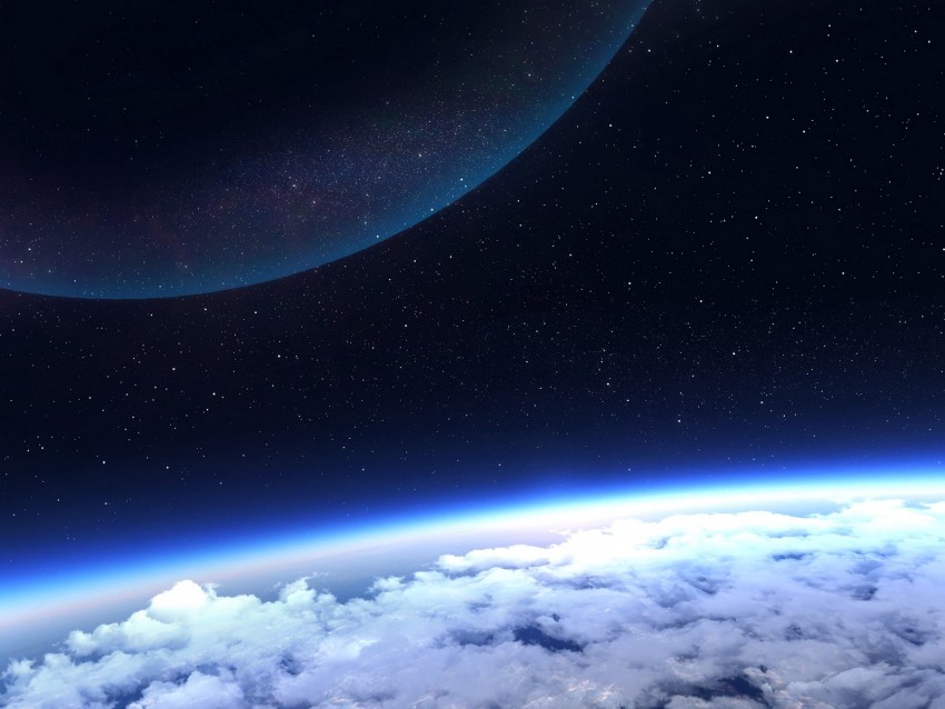 Free download | HD PNG planet atmosphere glow space stars 4k wallpaper ...