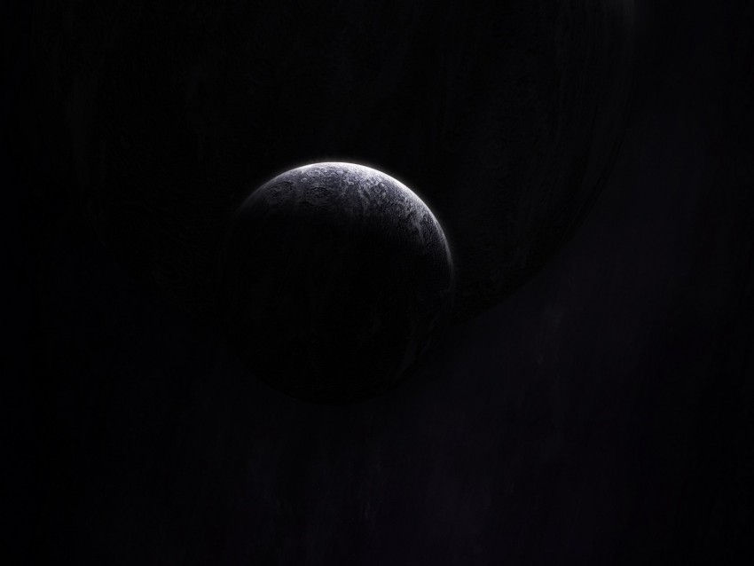 Free download | HD PNG planets dark shadow space 4k wallpaper | TOPpng