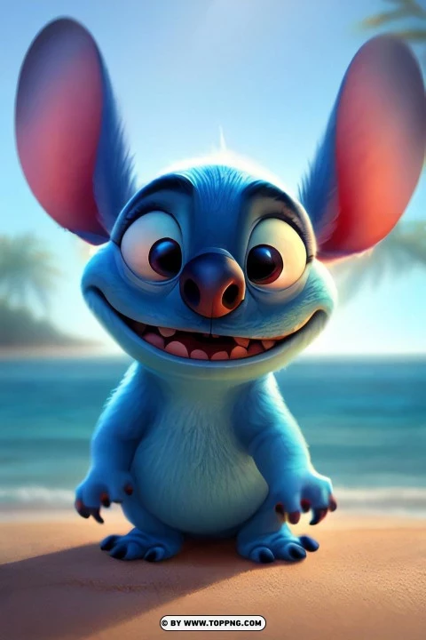 Free download | HD PNG playful stitch at the beach fun in the sun hd ...