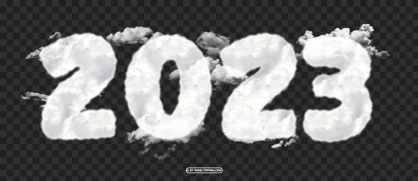 Free download | HD PNG png 2023 clouds text effect elegant design ...