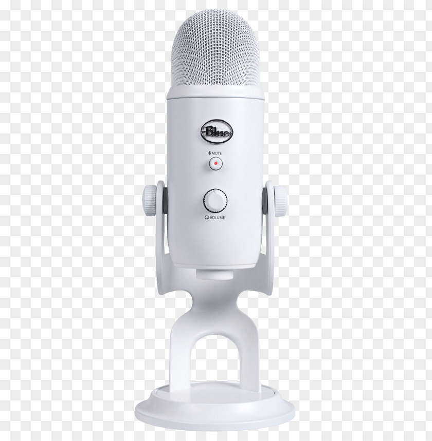 Free download | HD PNG white blue yeti microphone with stand | TOPpng