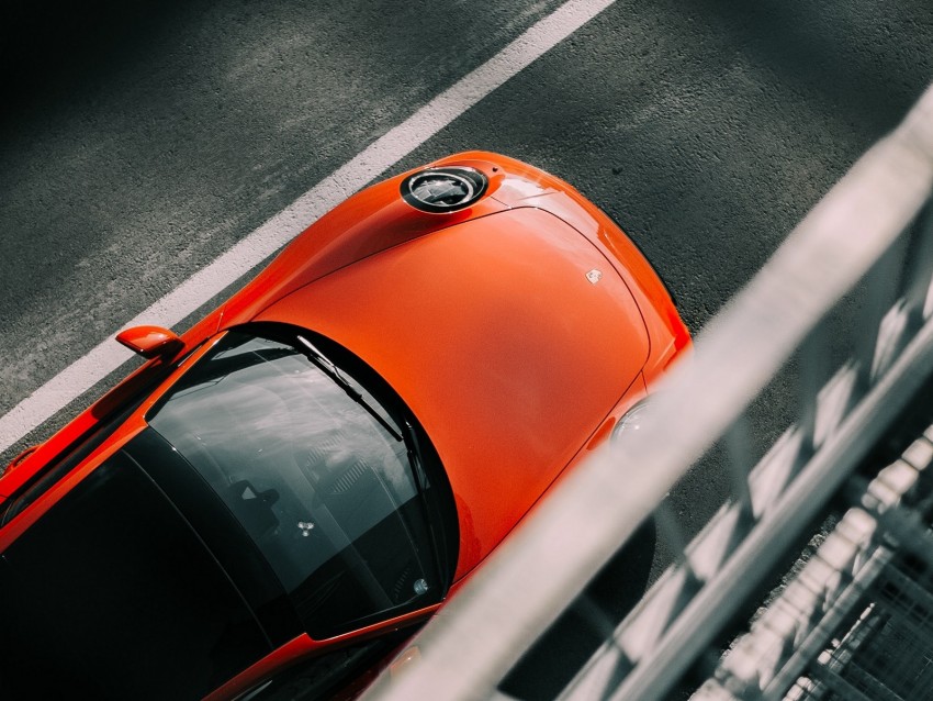 Free download | HD PNG porsche car red top view asphalt 4k wallpaper ...