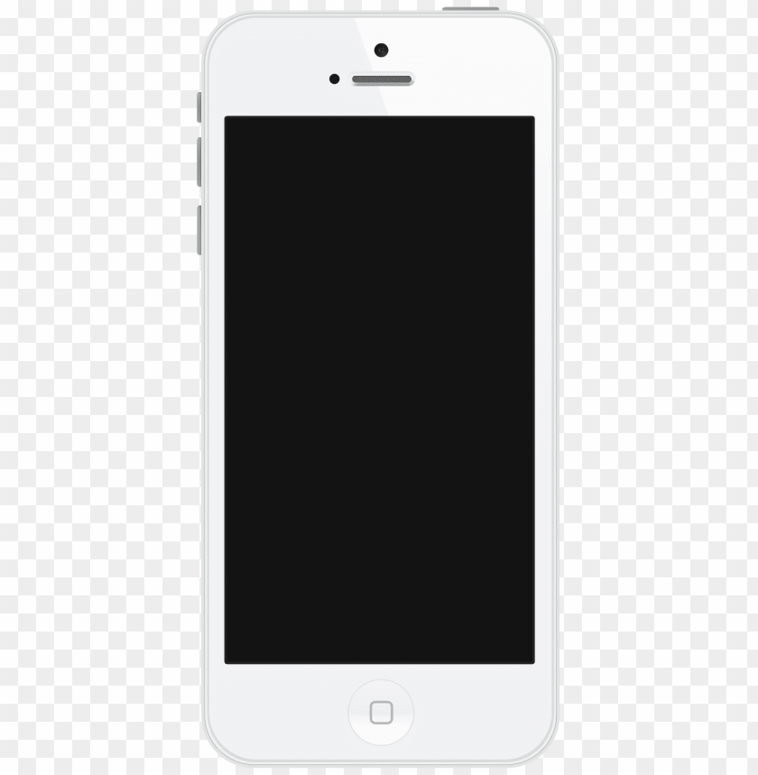 Free download | HD PNG portrait white iphone with blank display | TOPpng