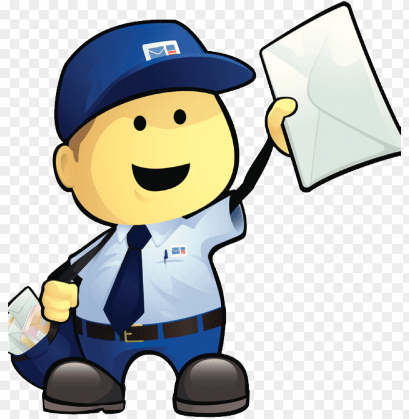 Free download | HD PNG happy postman carrying a letter illustration ...