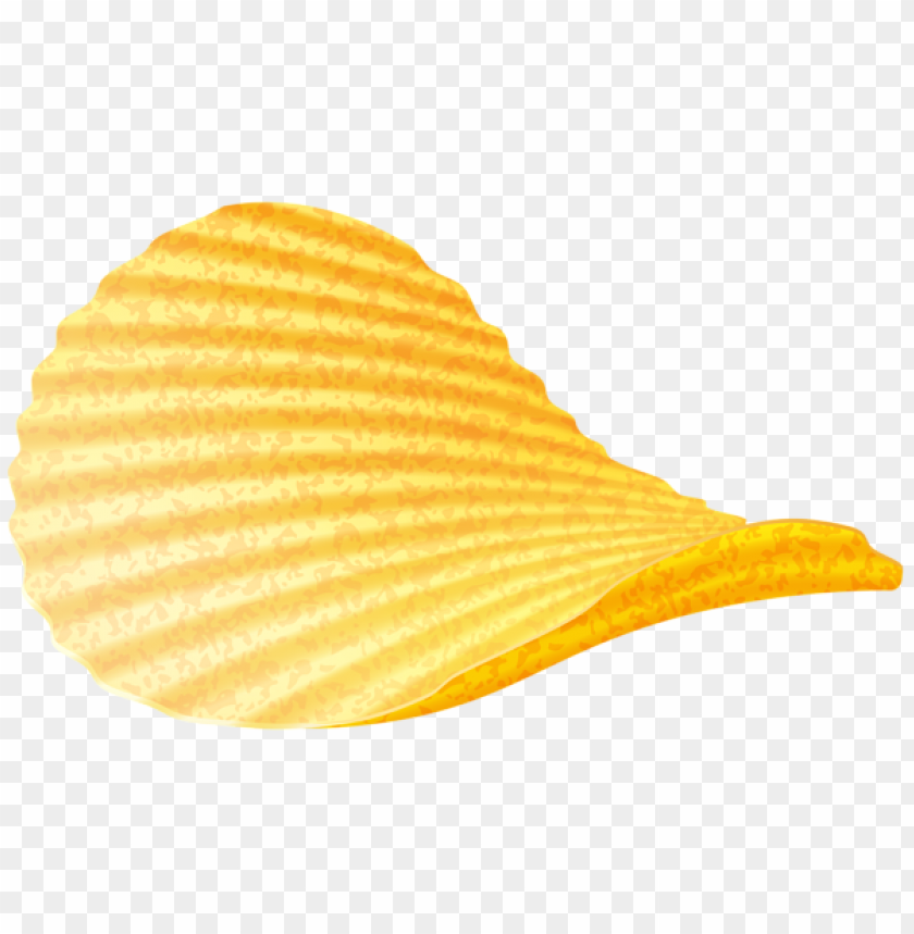 Free download | HD PNG single ridge cut potato chip in golden yellow ...
