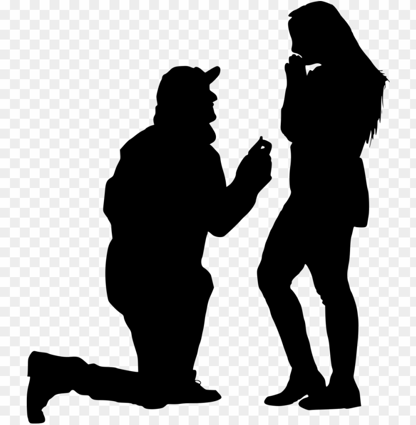 Free download | HD PNG Transparent proposal silhouette PNG Image - ID ...