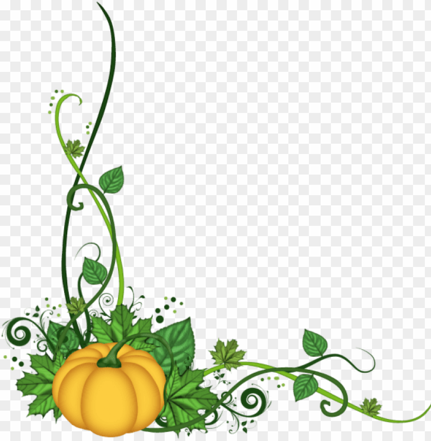 Free download | HD PNG pumpkin corner border PNG transparent with Clear ...
