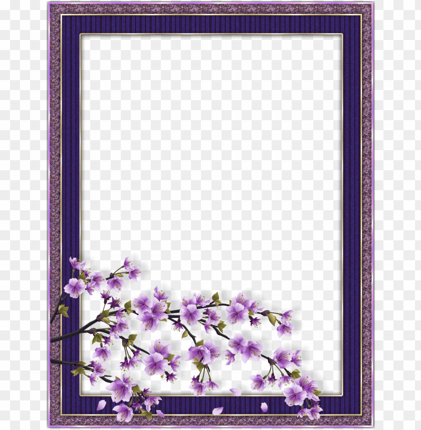Free download | HD PNG purple transparent flower frame background best ...