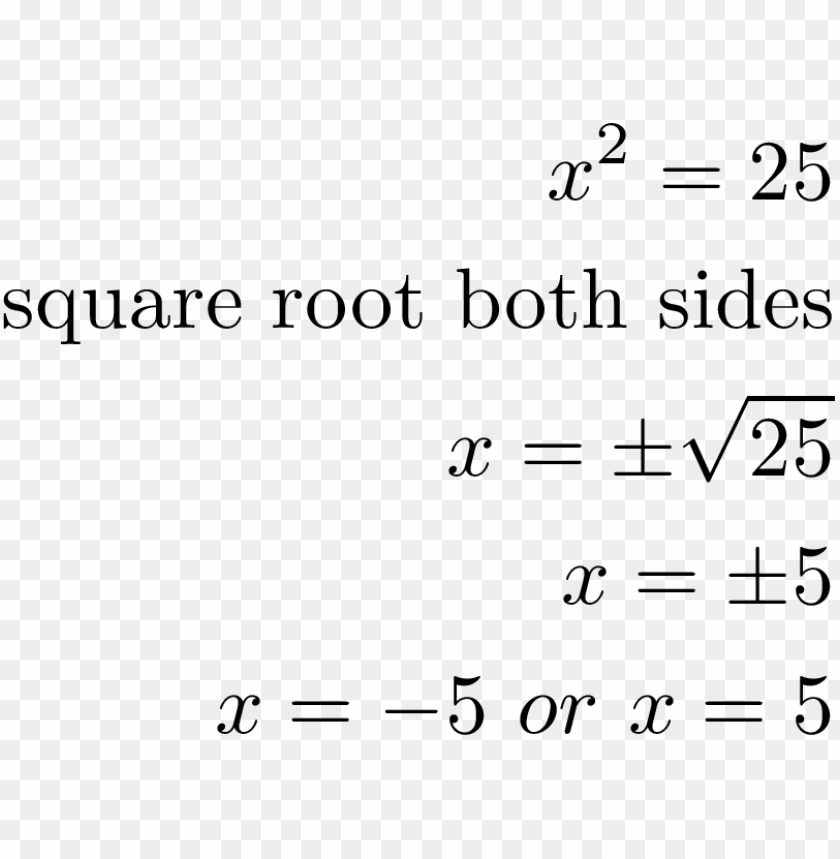 Free download | HD PNG quadratic equations and the square root property ...