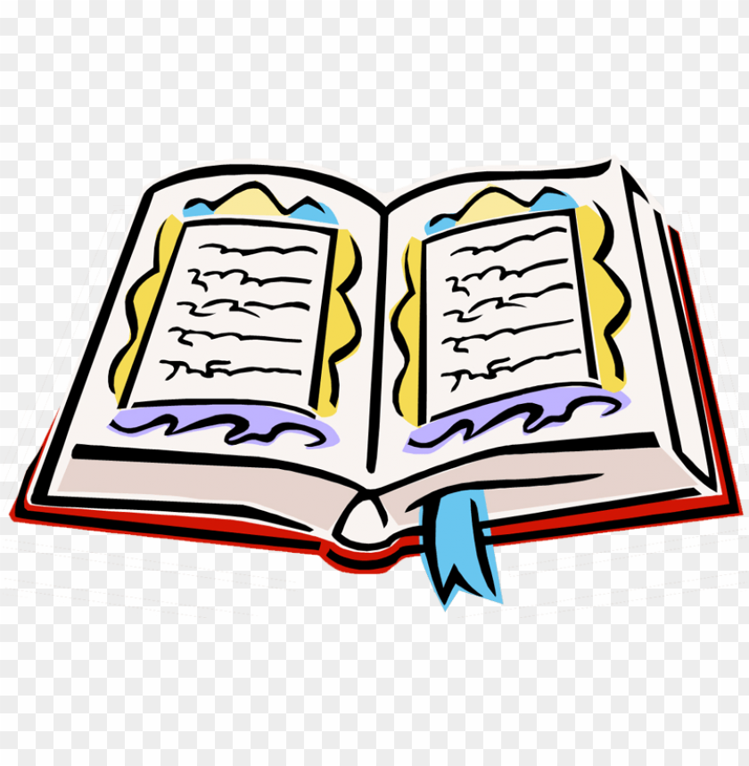 Free download | HD PNG colorful illustration of an open quran with ...