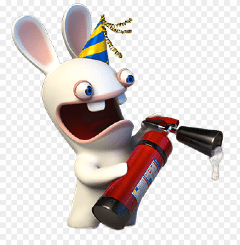 Free download | HD PNG rabbid holding a fire extinguisher clipart png ...