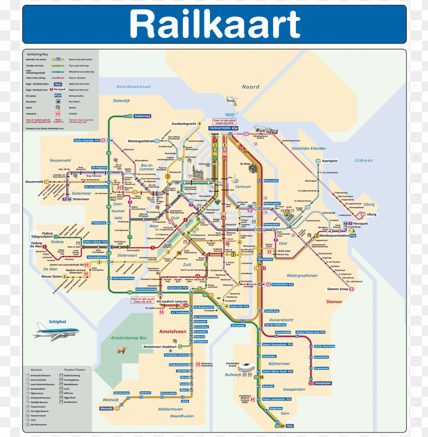 Free download | HD PNG railkaart pre 2018 amsterdam metro tram rail map ...