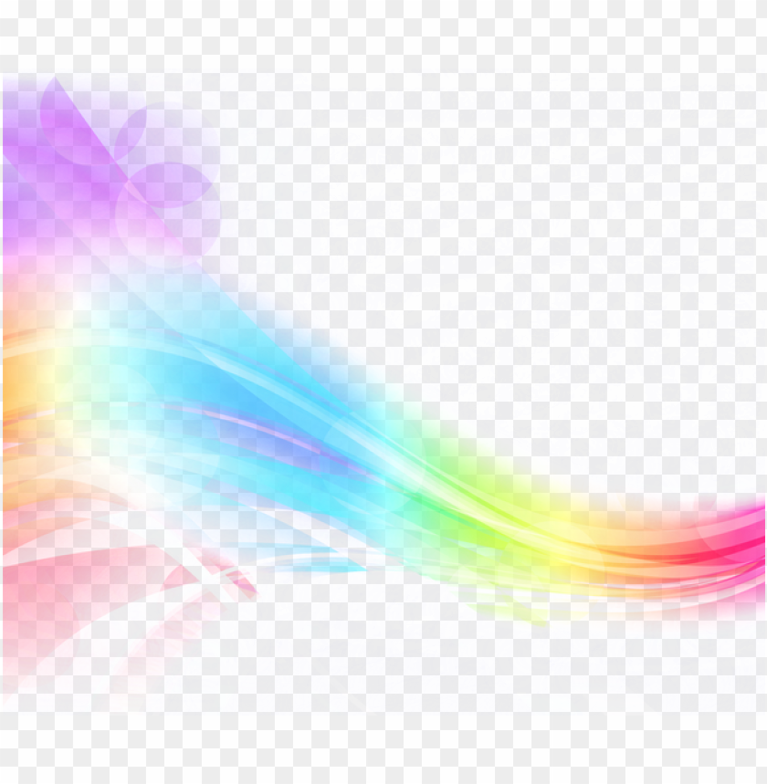 Free download | HD PNG rainbow light colorful curved lines waves PNG ...