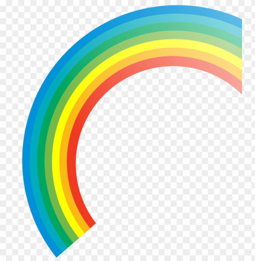 Free download | HD PNG thick rainbow arc with highlights | TOPpng