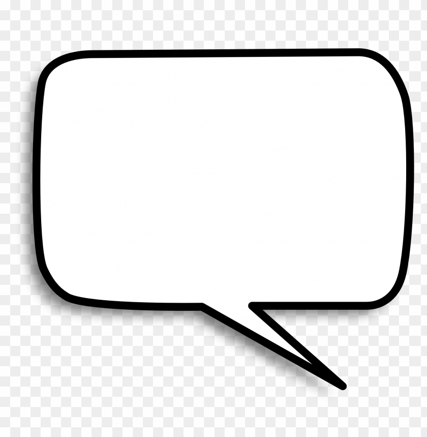 Free download | HD PNG rectangle empty outline cartoon speech bubble PNG transparent with Clear ...