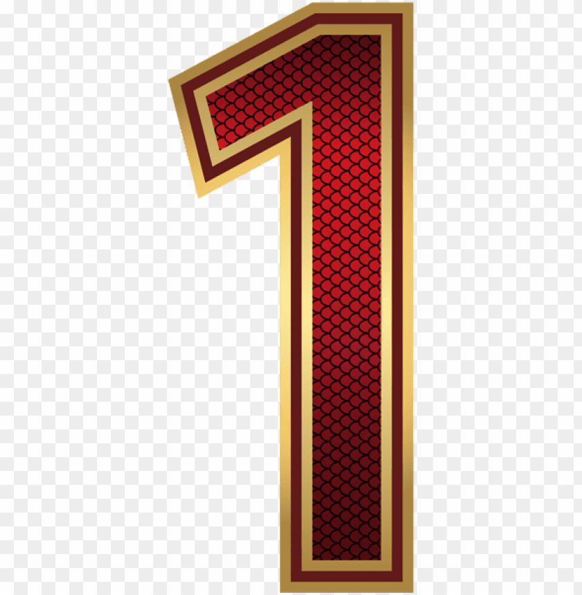 Free download | HD PNG red and gold number one clipart png photo ...