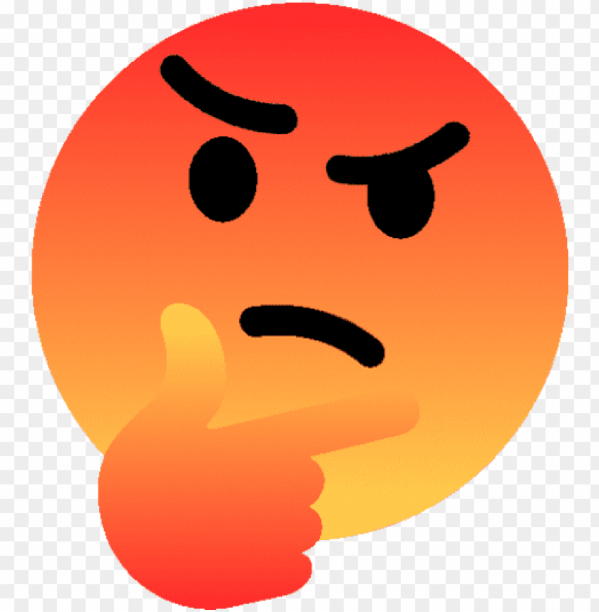 Free download | HD PNG red angry emoji png the emoji thinking emoji ...