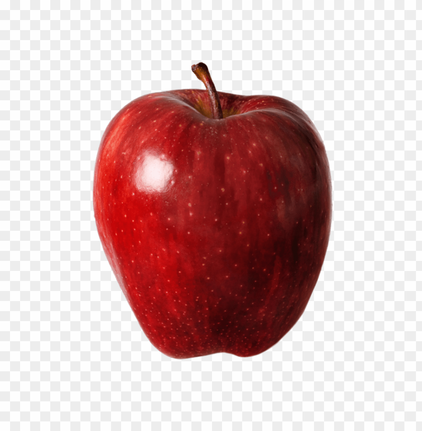 Free download | HD PNG deep red apple with natural stem | TOPpng