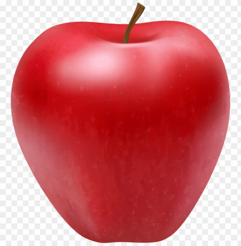 Free download | HD PNG bright red apple with soft shadows | TOPpng