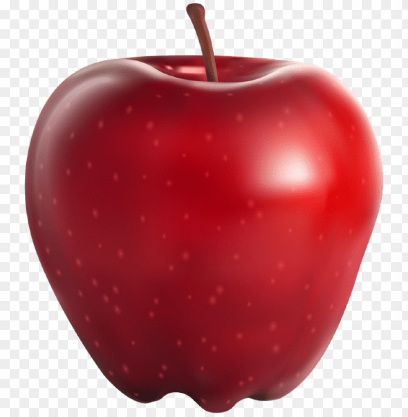 Free download | HD PNG dark red apple with shiny surface | TOPpng