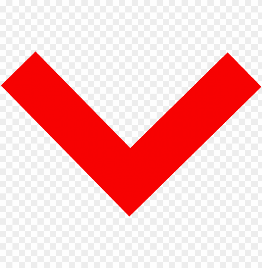 Free download | HD PNG red down checkmark arrow png PNG transparent ...