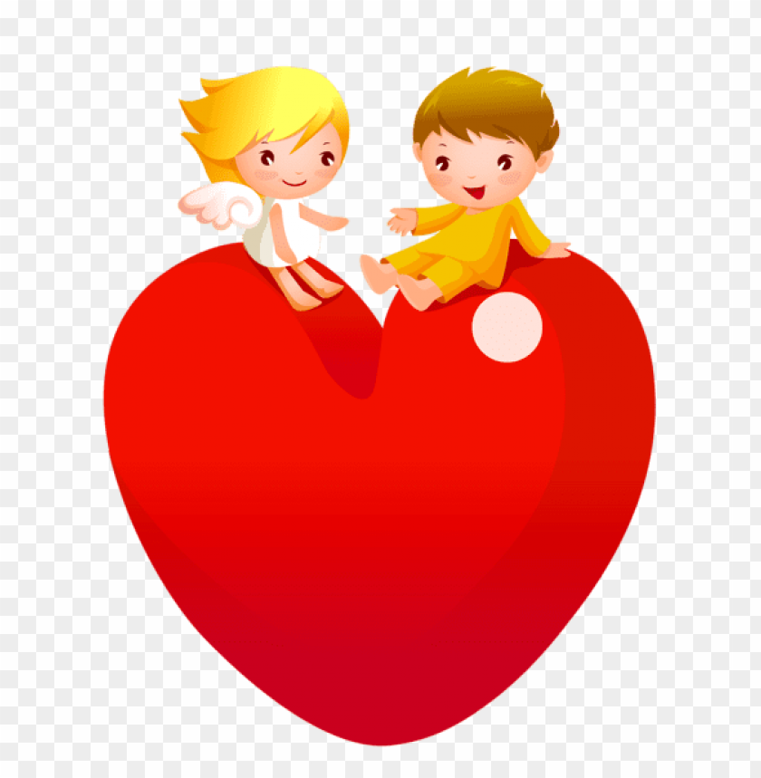 Free download | HD PNG red heart with angels png - Free PNG Images ...