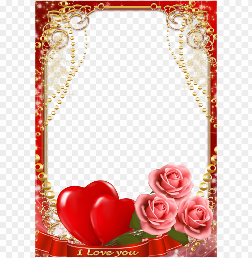 Free download | HD PNG red hearts transparent frame background best ...